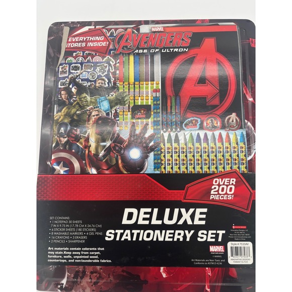 Marvel | Office | Marvel Avengers Age Of Ultron Deluxe Stationery Set ...